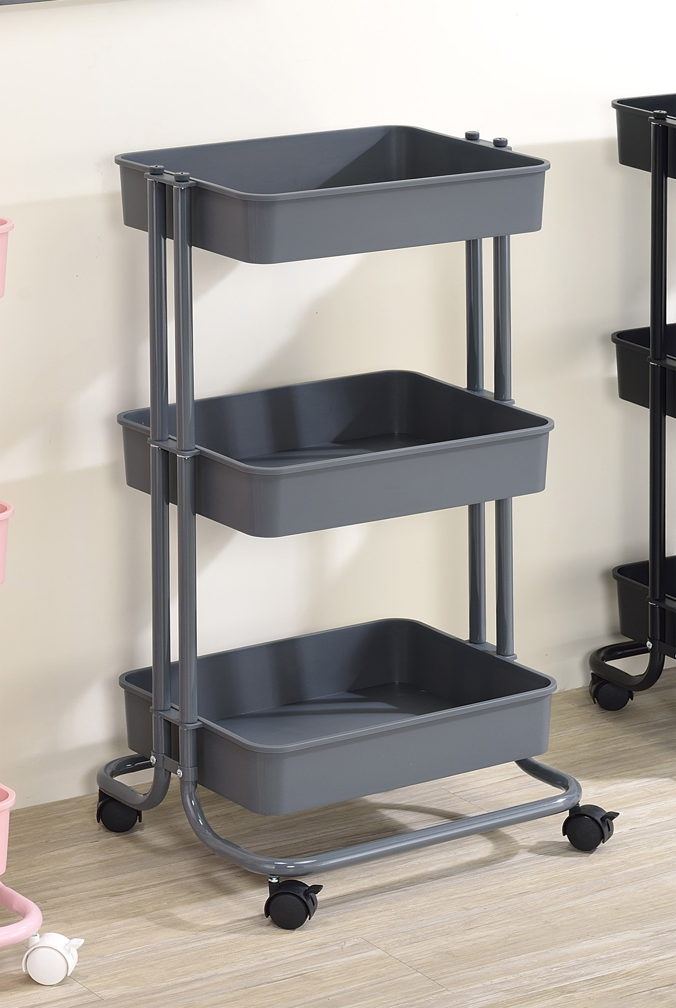 Asia Direct Home Products 17'' W Metal Shelving Unit;Storage Rack with ...