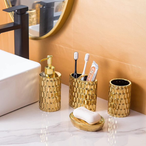 Everly Quinn Huddersfield Ceramic Bathroom Accessory Set | Wayfair