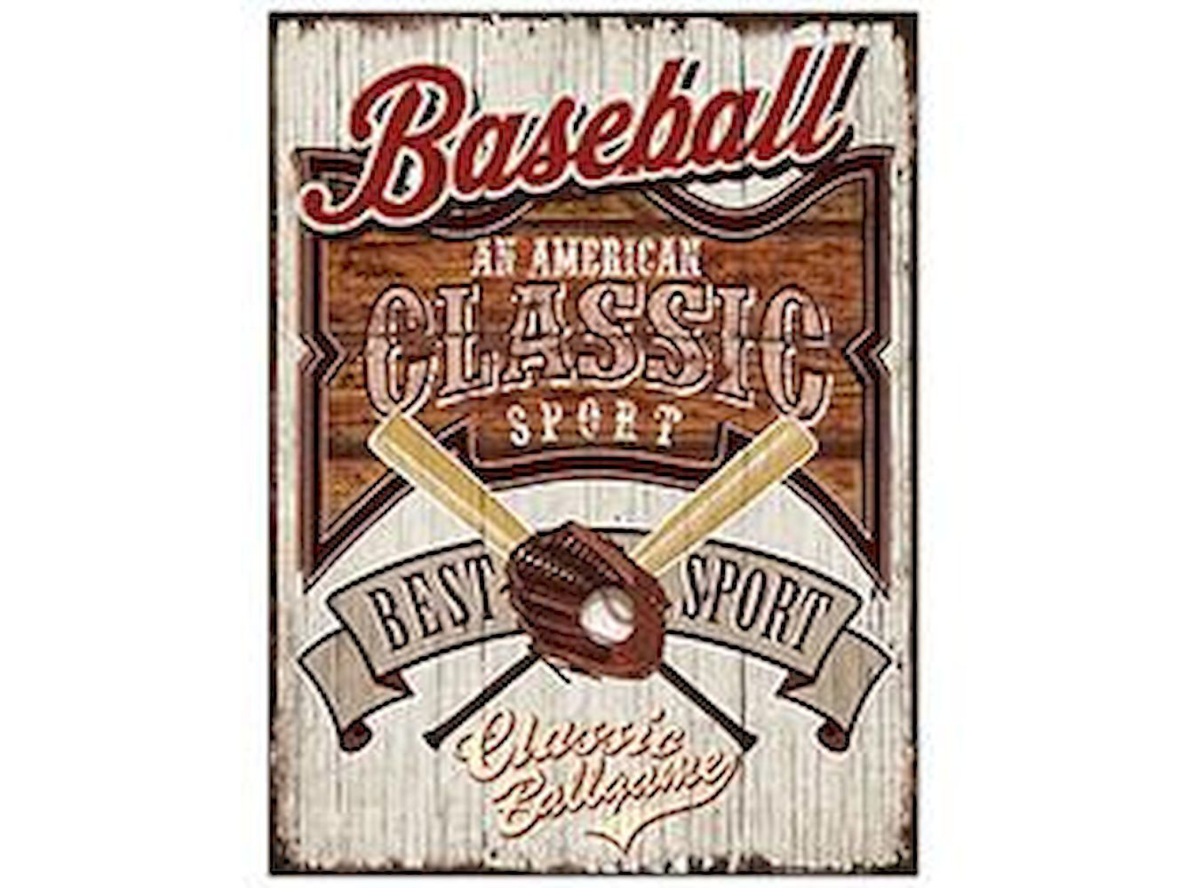 Millwood Pines Baseball Wooden Sign Wall Décor | Wayfair