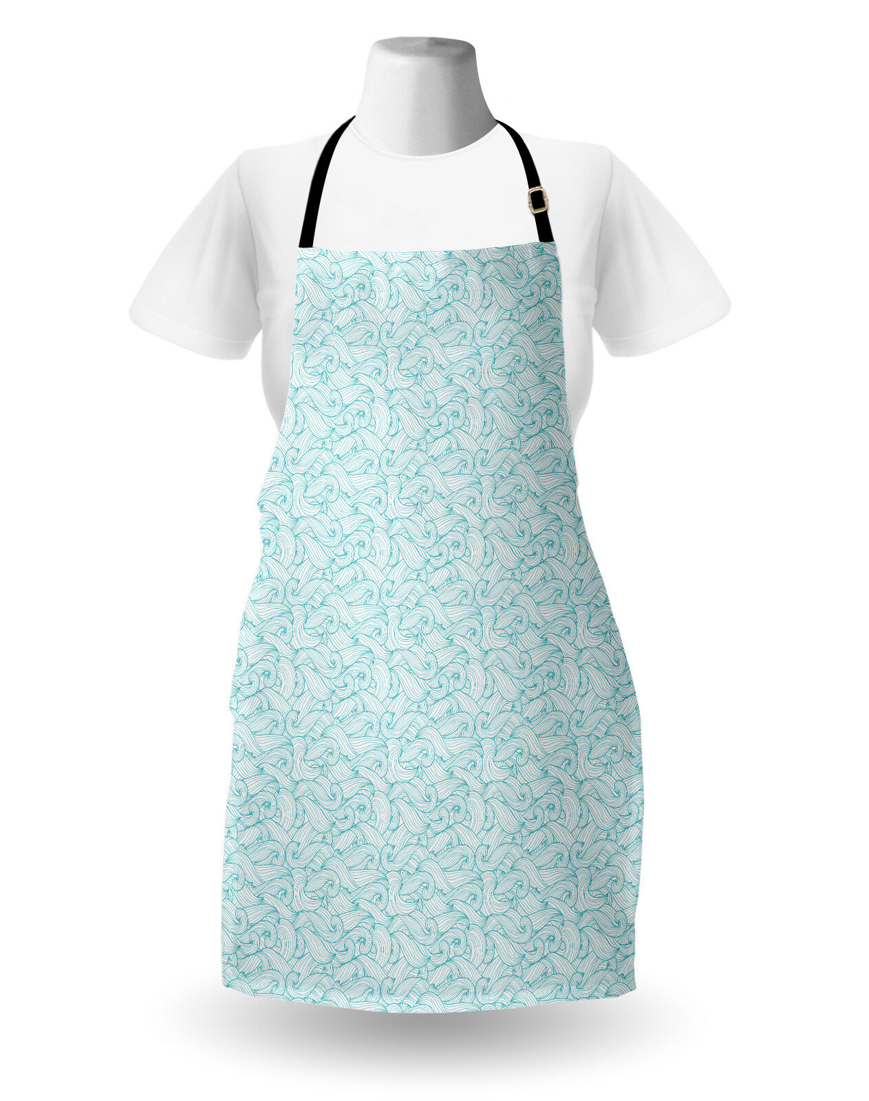 East Urban Home Turquoise Apron Unisex, Ocean Waves Summer, Adult Size ...