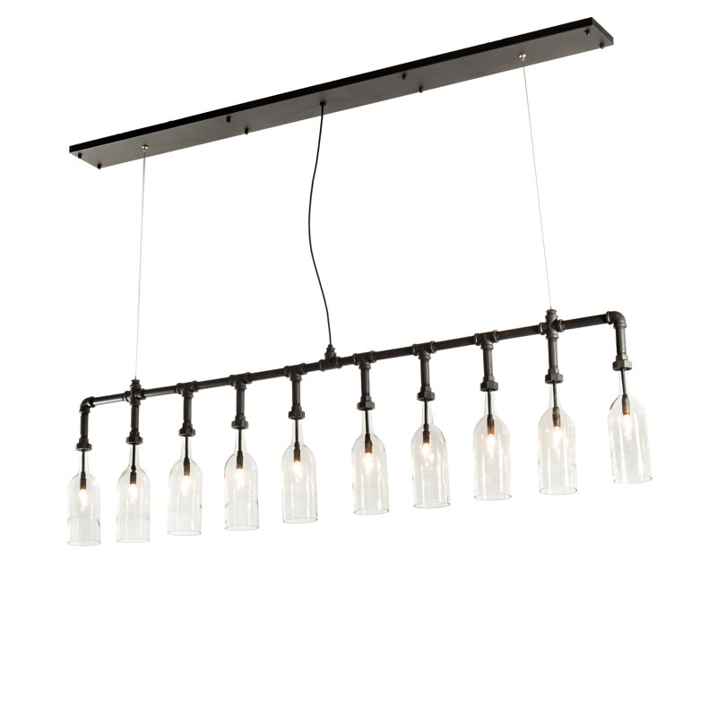 2nd Ave Lighting 10 - Light Wrought Iron Kitchen Island Pendant | Wayfair