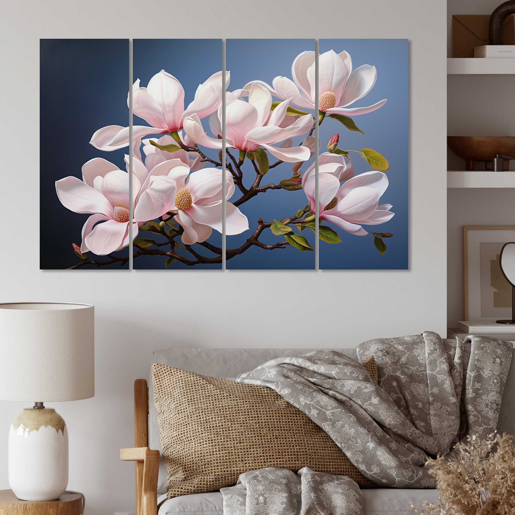 Winston Porter Magnolias Magnolia Awakening On Canvas 4 Pieces Print ...