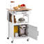 Ebern Designs Table de rangement pour chariot avec îlot de cuisine 18 x ...