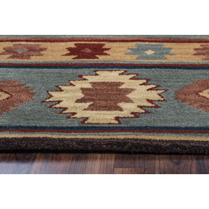 Millwood Pines Tyngsborough Handmade Wool Rug & Reviews | Wayfair