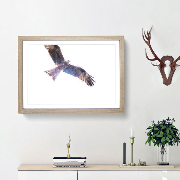 East Urban Home Flying Eagle - Picture Frame Graphic Art Print ...