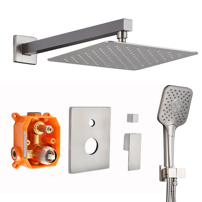 XIZZI Complete Shower System with Rough in-Valve & Reviews | Wayfair