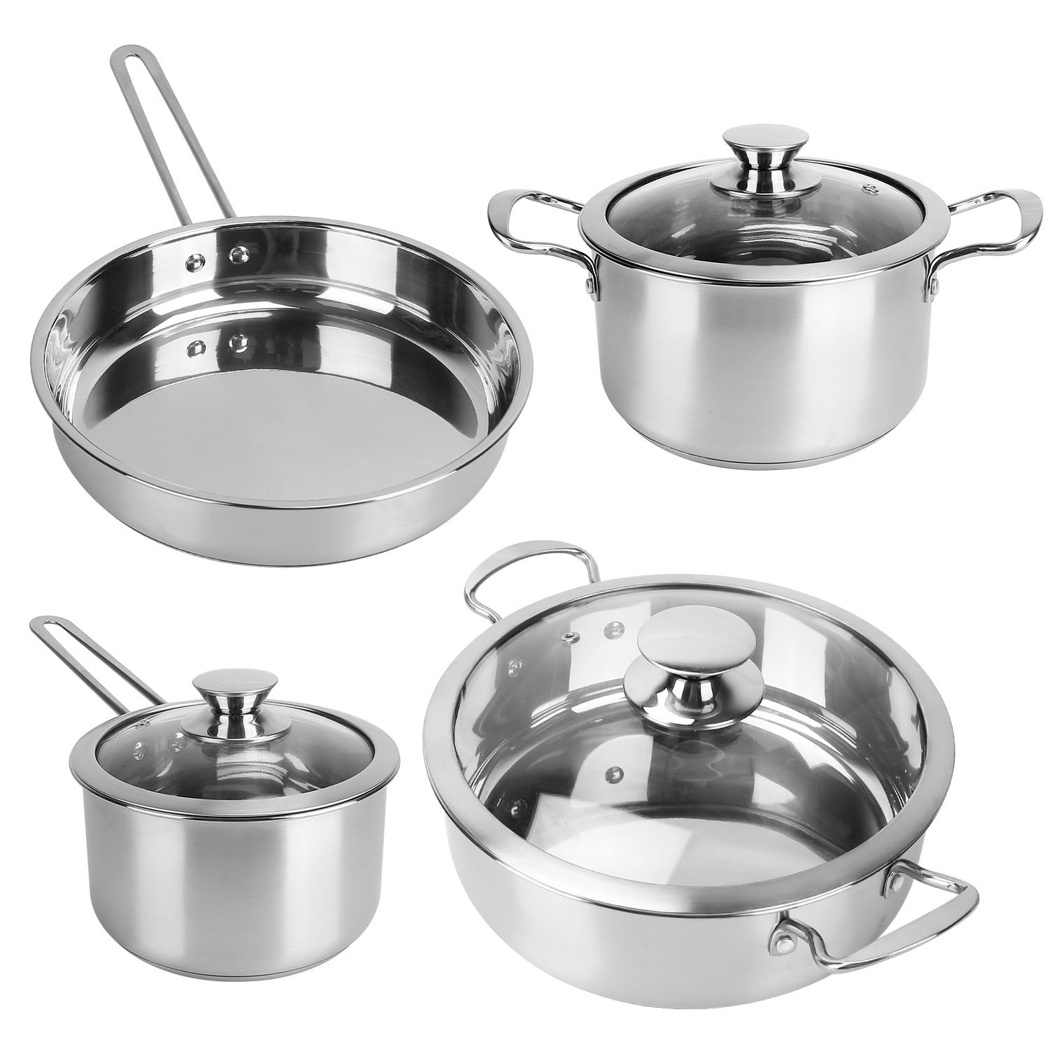 iMounTEK 4 - Piece Stainless Steel Cookware Set | Wayfair