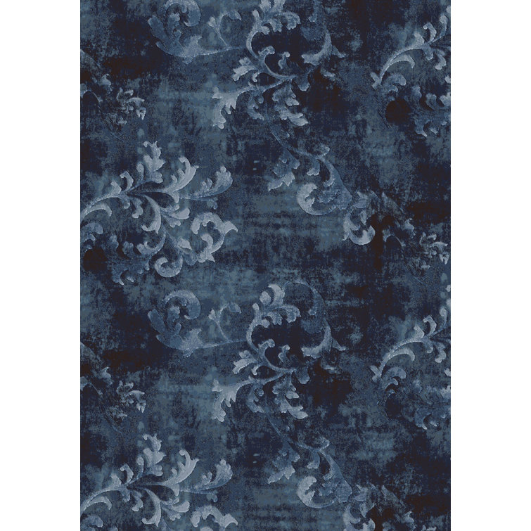 Rosalind Wheeler Hanish Flatweave Blue Rug | Wayfair.co.uk