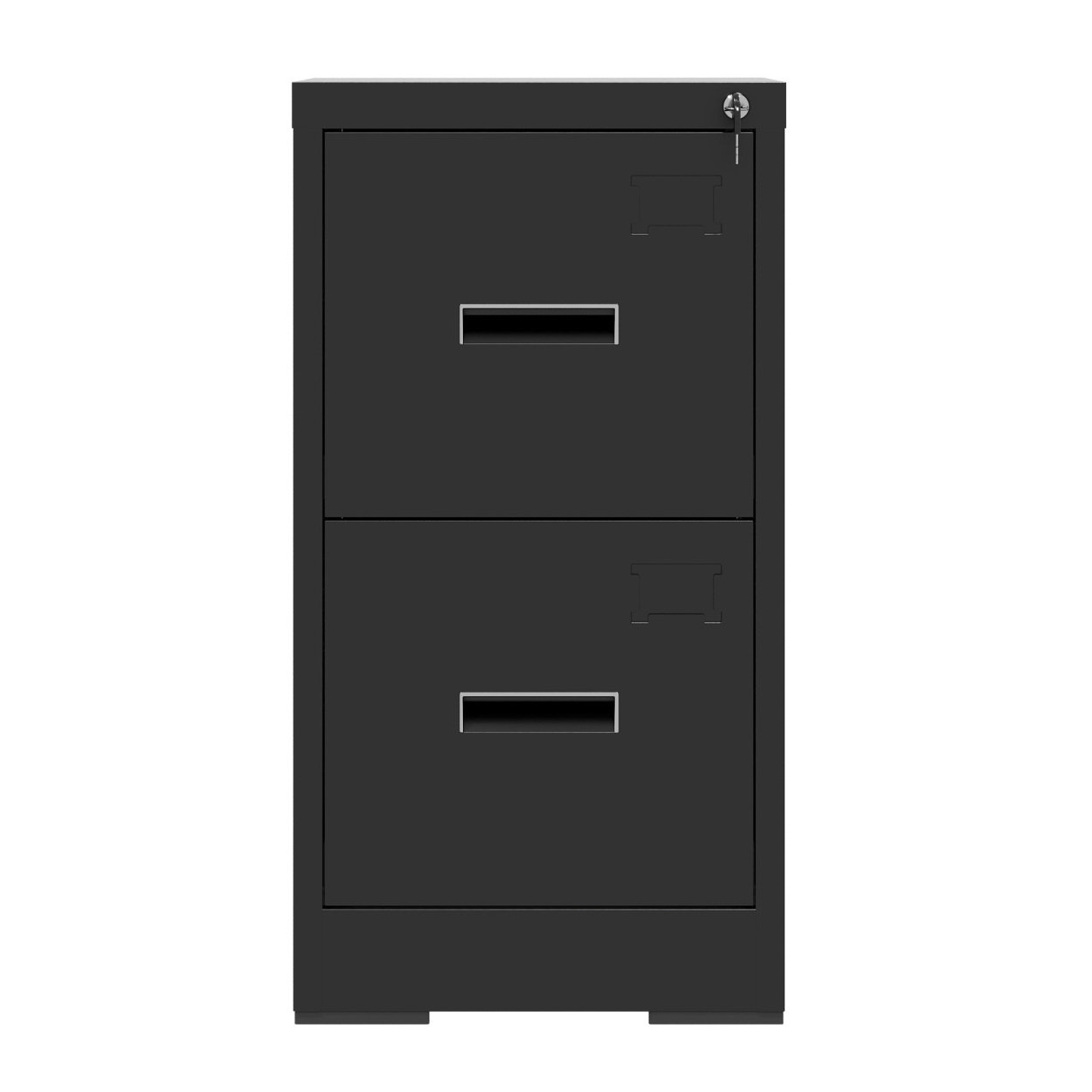 Ebern Designs 2 Drawer Metal Vertical File Cabinet With Lock And Card ...