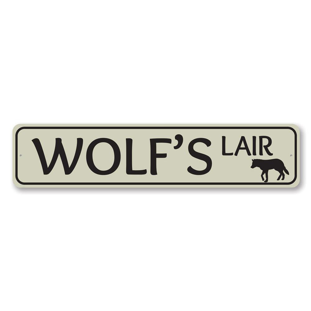 Lizton Sign Shop, Inc Wolf's Lair Custom Aluminum Sign | Wayfair