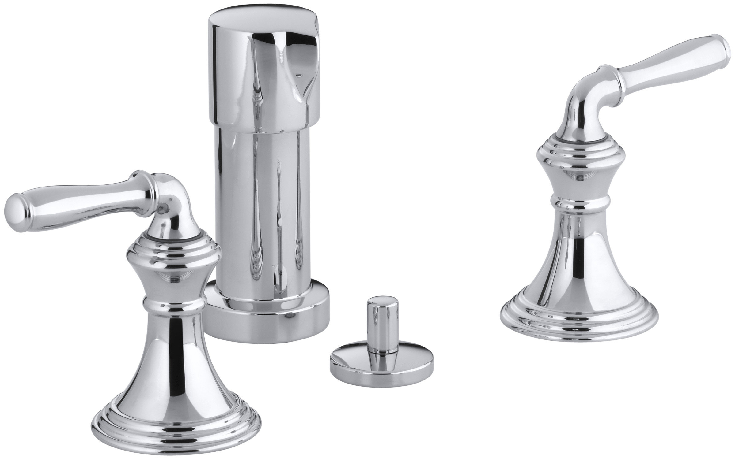 Kohler Devonshire Vertical Spray Bidet Faucet with Lever Handles ...