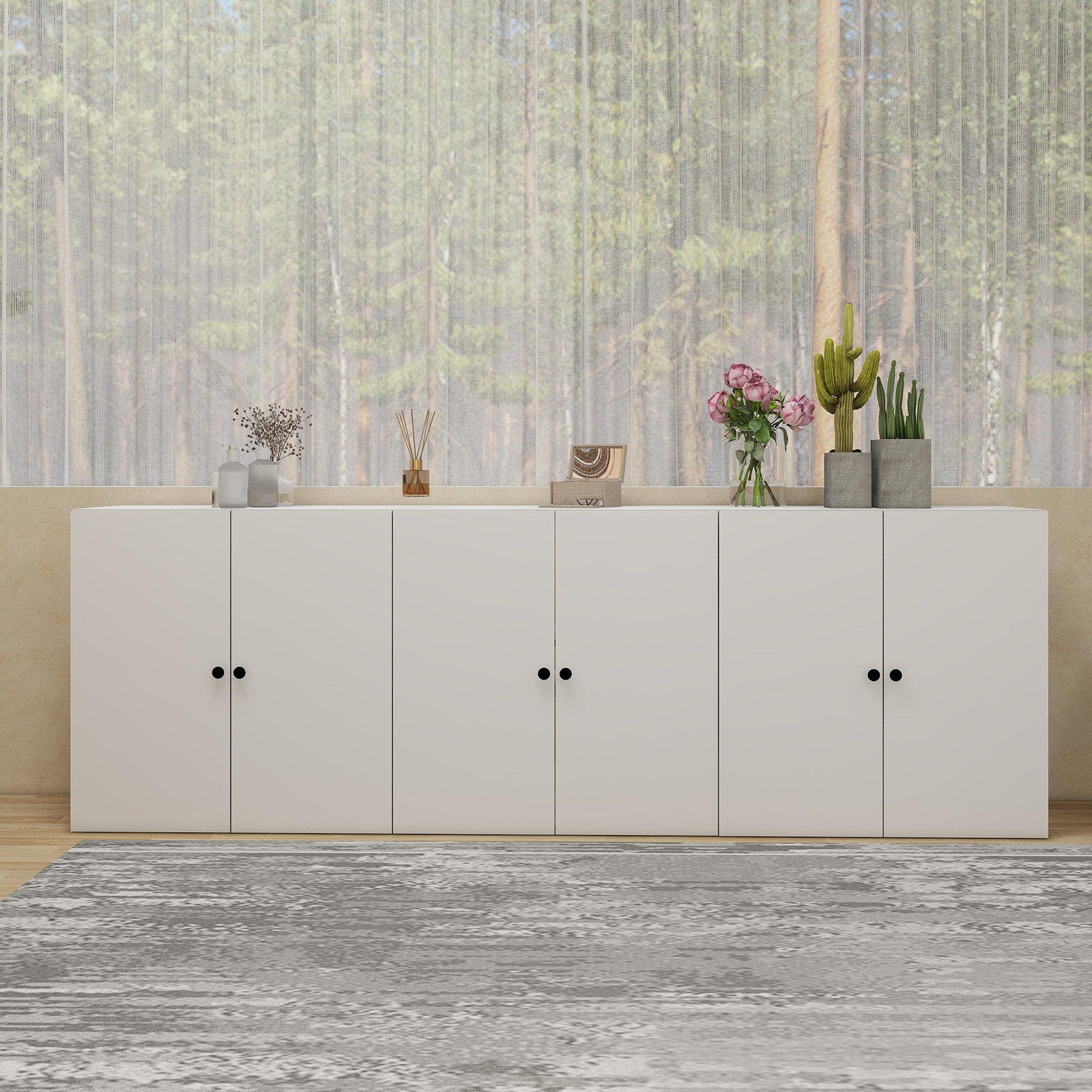 Latitude Run® Closet Organizer System with 3 Modular Units | Wayfair