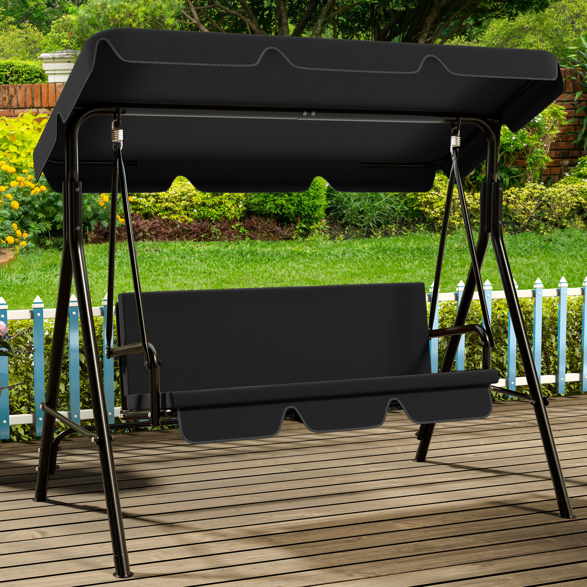 Arlmont & Co. Katrein Porch Swing & Reviews | Wayfair