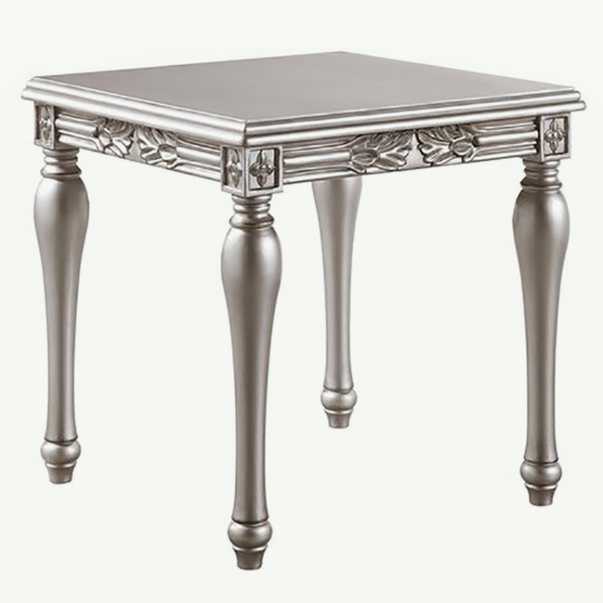 World Menagerie Platinum End Table With Turned Leg | Wayfair