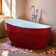 moonlight design Modern Simple Acrylic Red Bathtub | Wayfair