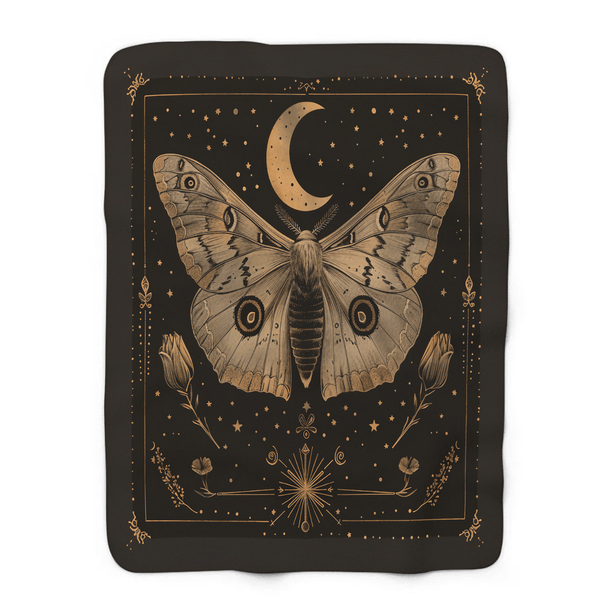 MentionedYou Twilight Moth Dance Blanket | Wayfair