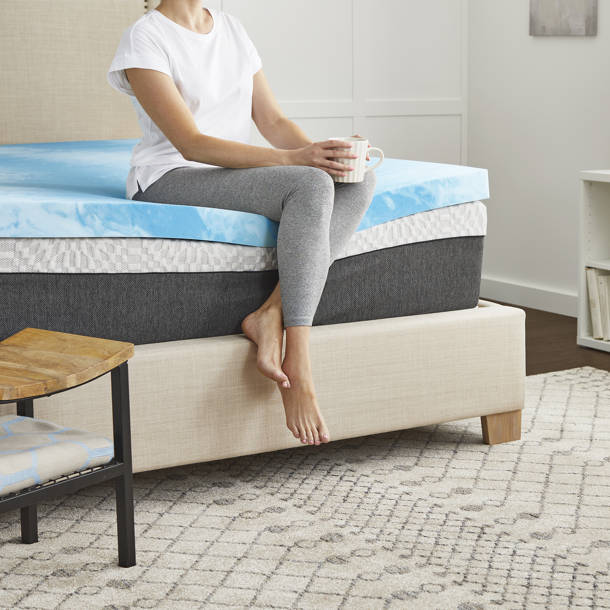 White Noise Spence Extra-long Twin 2'' Memory Foam Mattress Topper ...