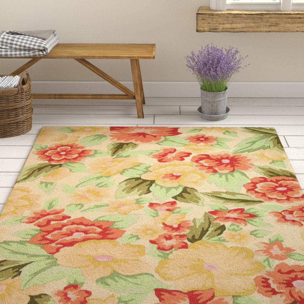 Lark Manor™ Asiha Hand Hooked Multicolor Rug & Reviews | Wayfair