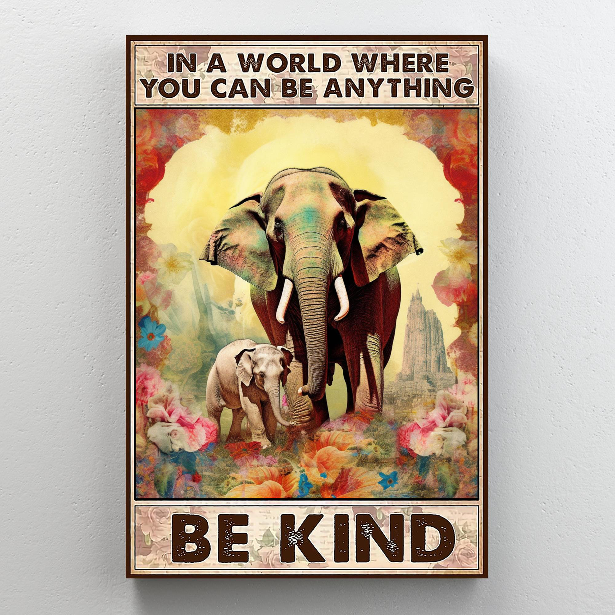 Trinx Elephant You Can Be Anything - 1 Piece Rectangle G Elephant You ...