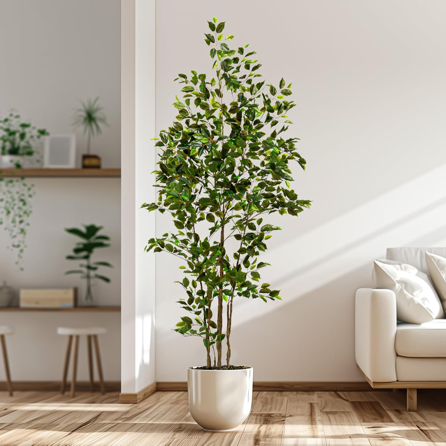 Primrue Ficus Tree Artificial,Fake Plants,Faux Trees Indoor,Artificial ...
