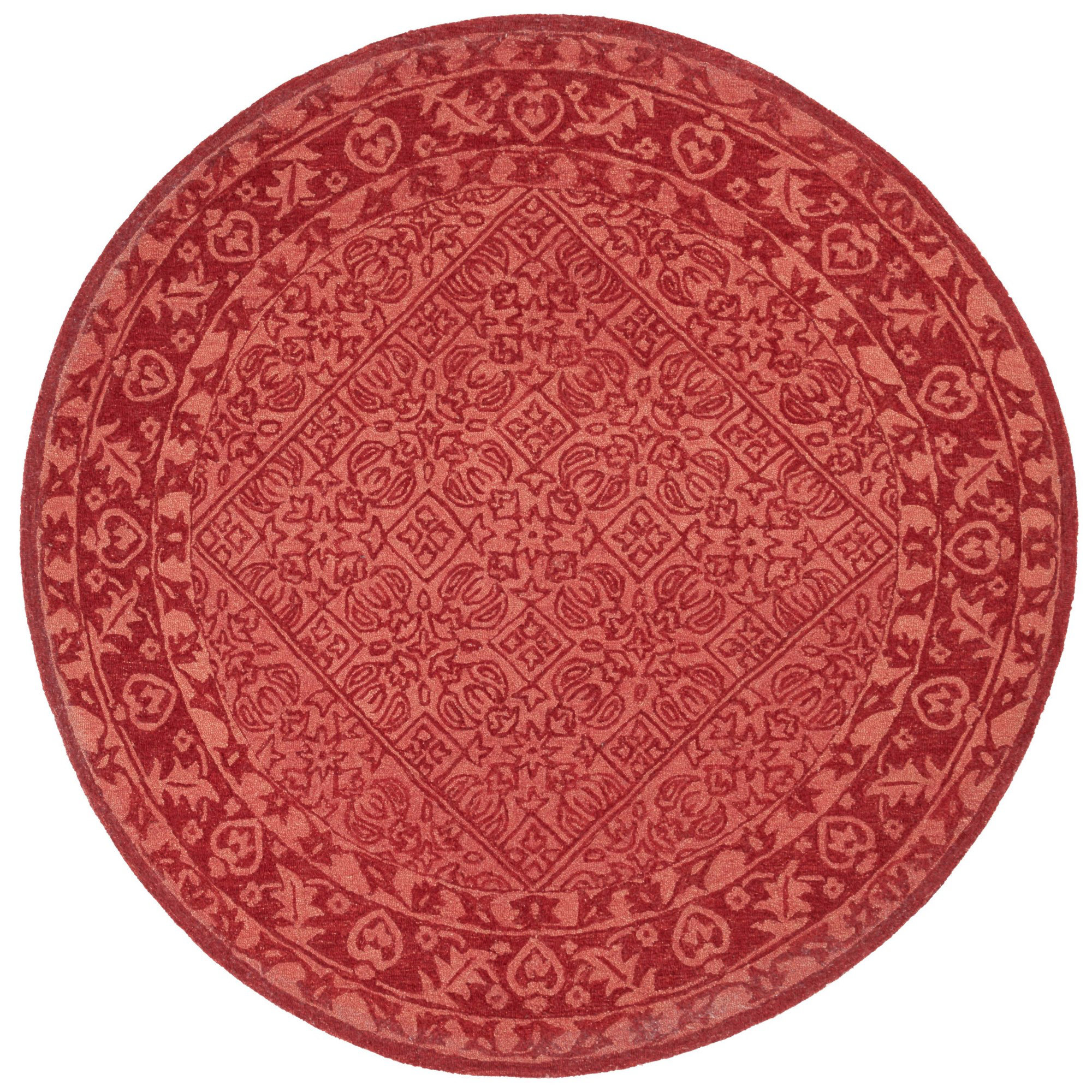 Alcott Hill® Balyeet Hand Tufted Wool/Cotton Oriental Rug in Red ...