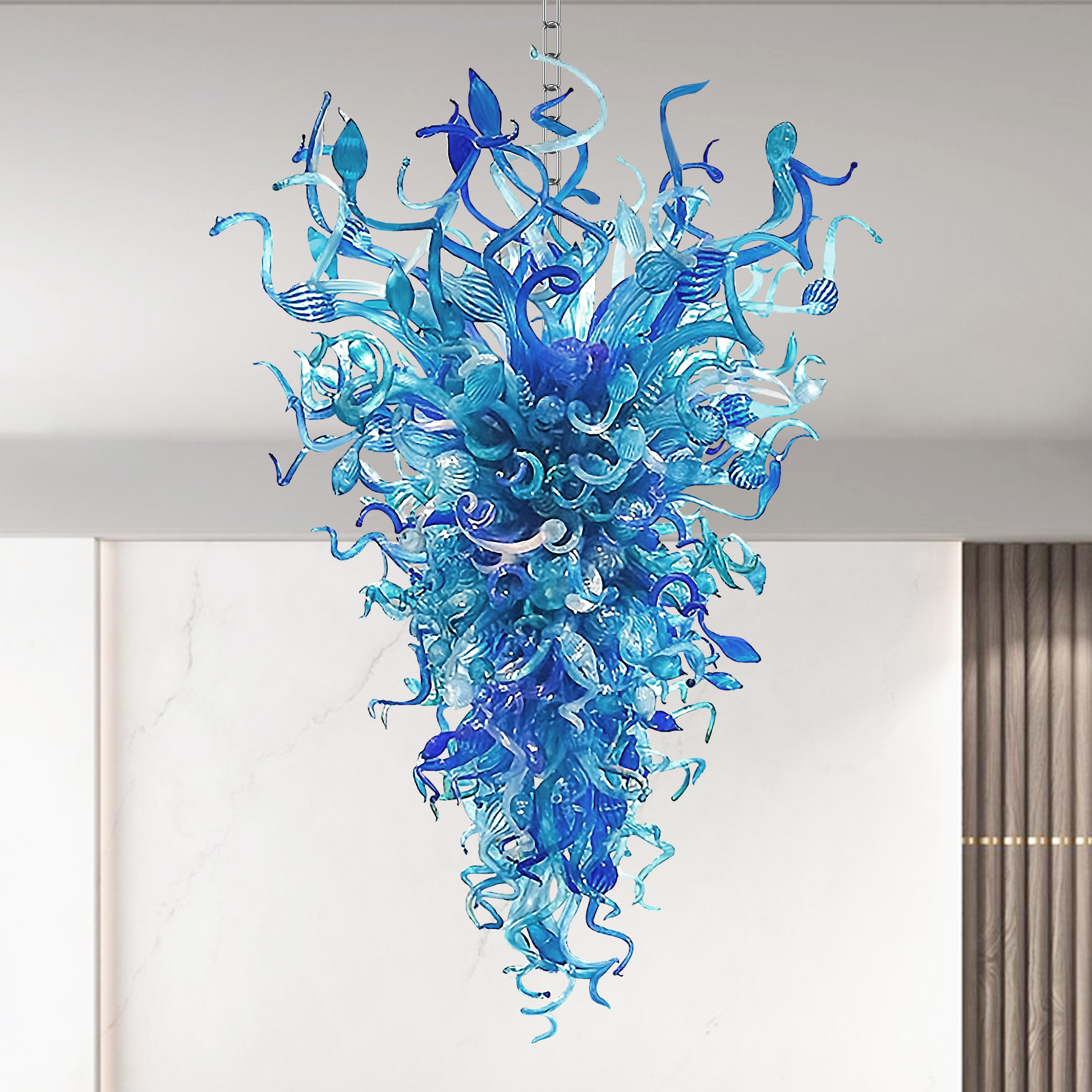 Brayden Studio® Morden Luxury Hand Blown Glass Chandelier For Living ...