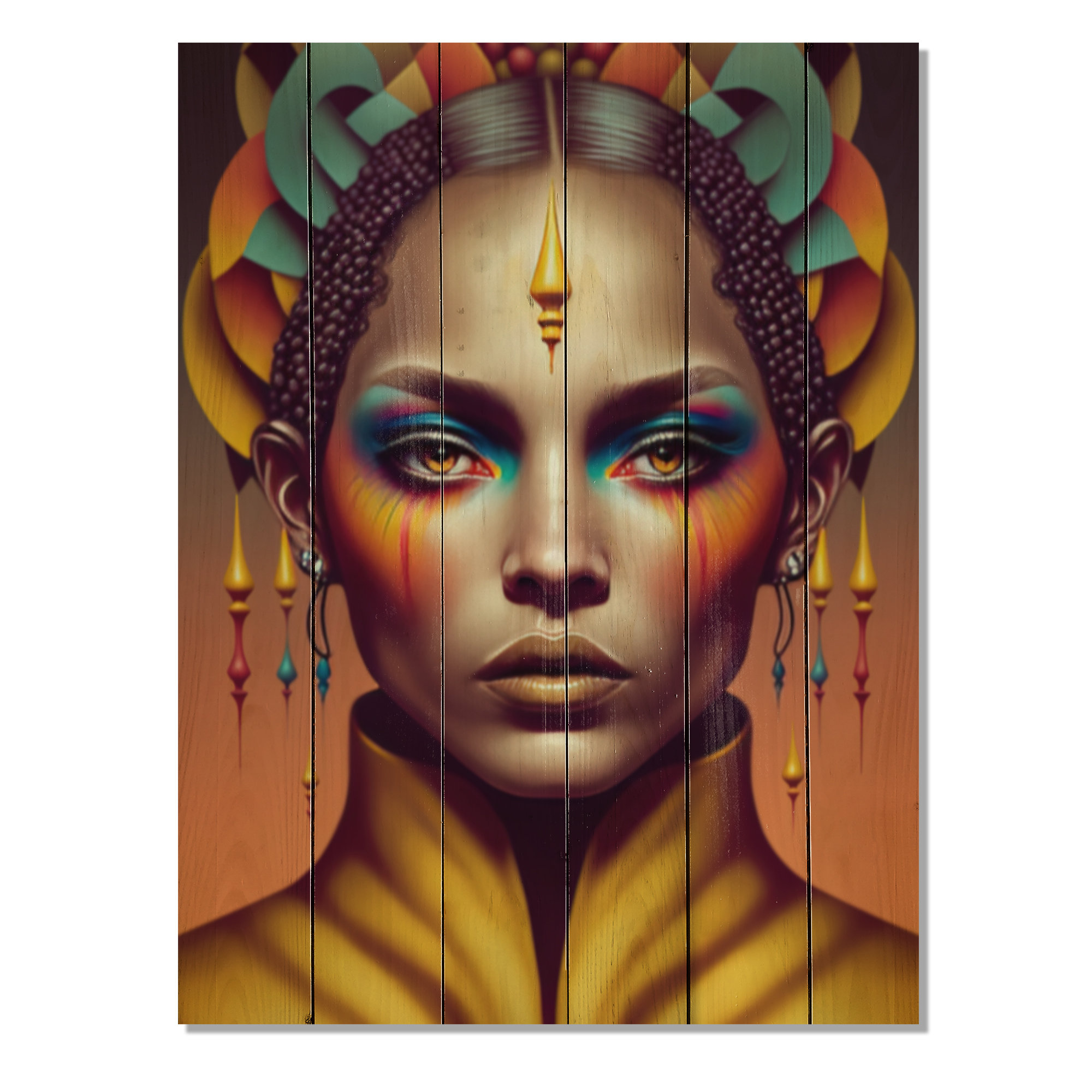 Mercer41 Retrofuturistic Contemporary Hipsters I - Woman Pop Art Print ...