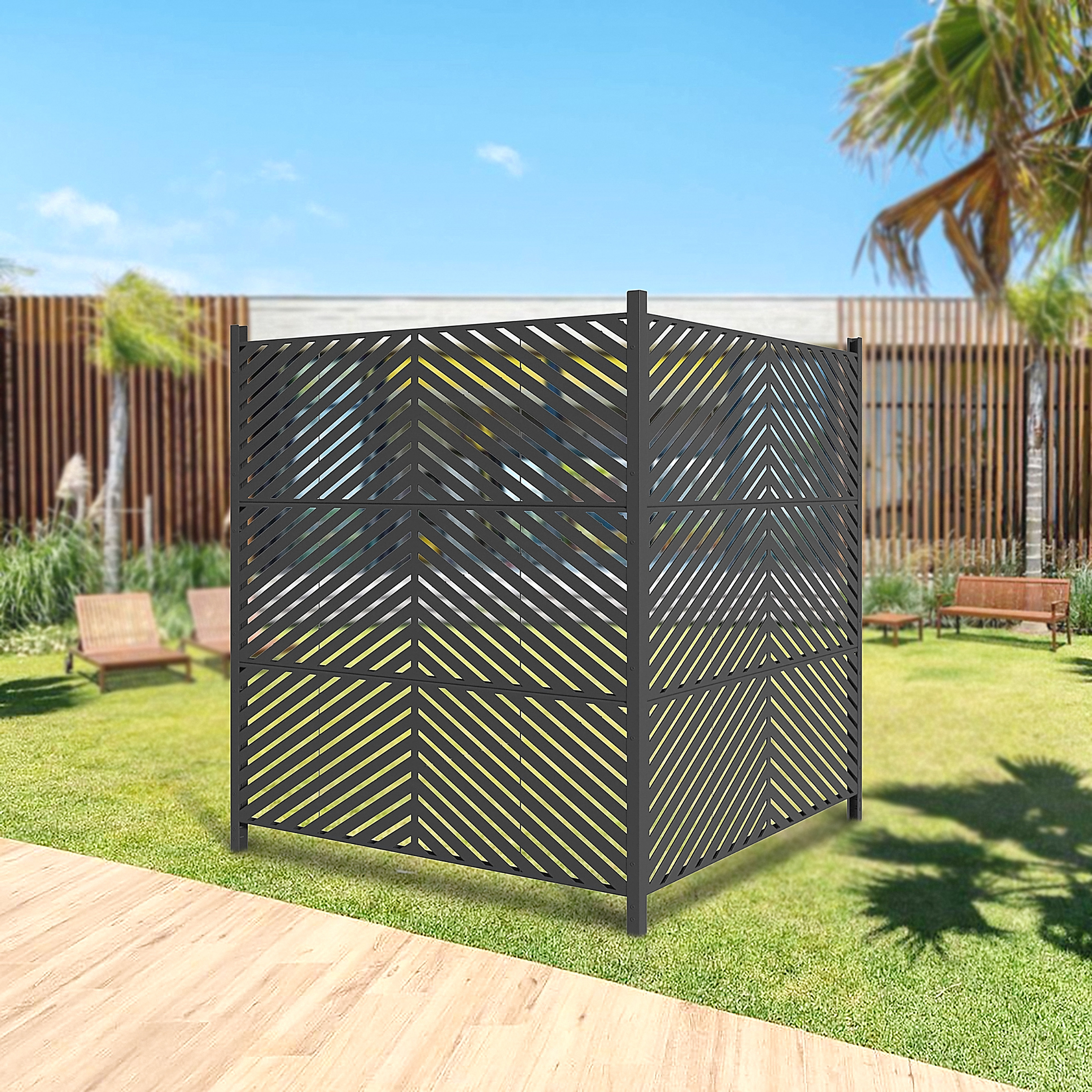 KAQCVIN 47 X 47 Inch Outdoor Privacy Screen Fence Panels | Wayfair
