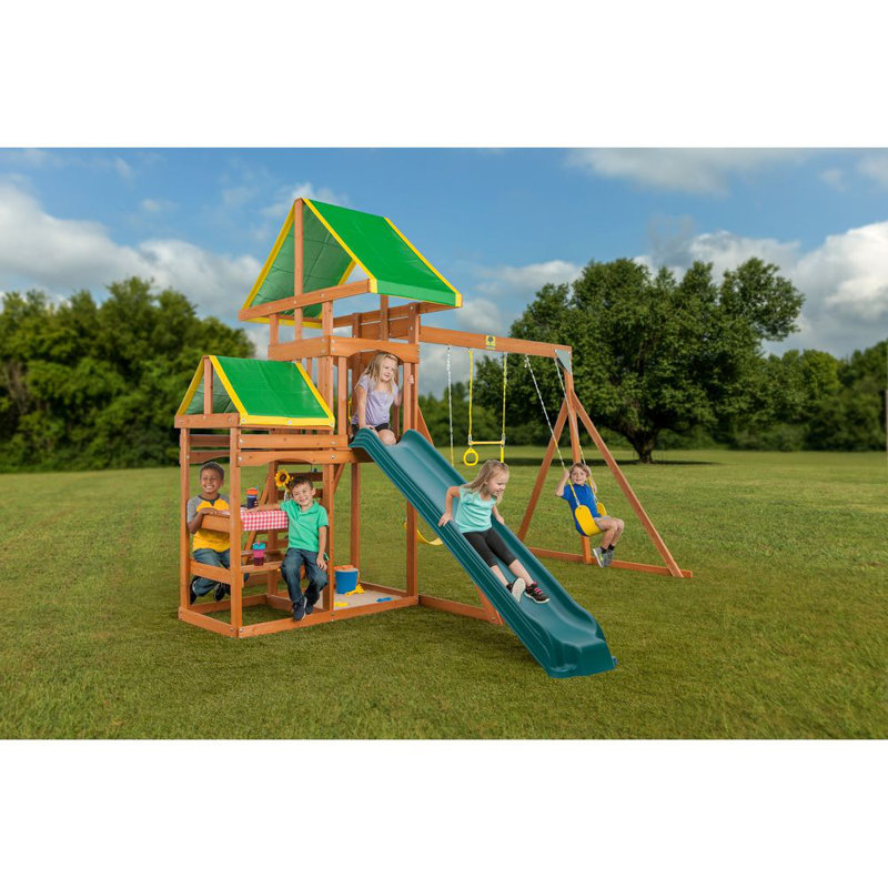 Creative Cedar Designs Woodlands Swing Set & Reviews | Wayfair