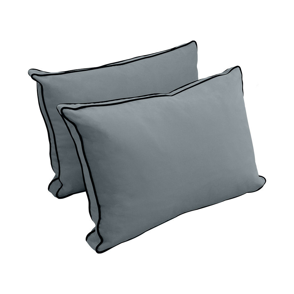 Prolinemax Style V1 Full Velvet Contrast Pipe Indoor Daybed Bolster ...