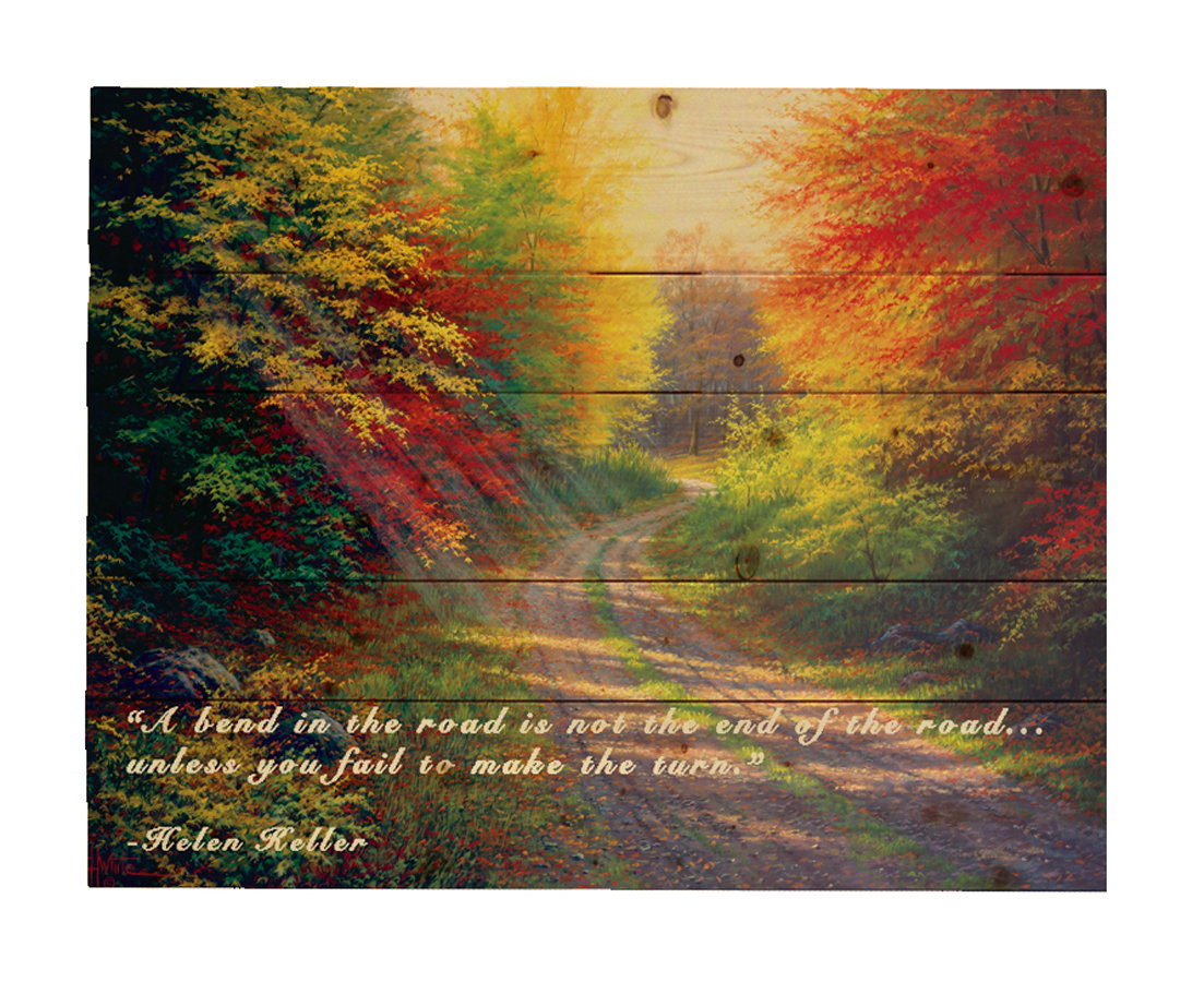 The Finishing Touch " October Light Pallet With Helen Keller Quote " by ...
