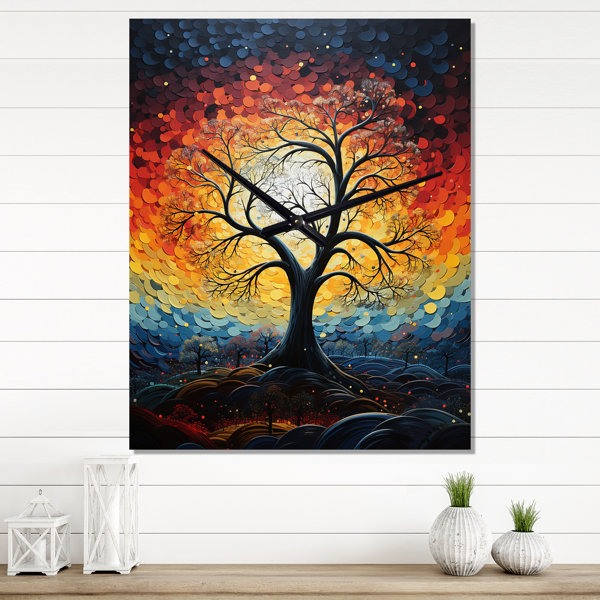 East Urban Home Davonda - Tree Baobab Modern Wall Clock | Wayfair