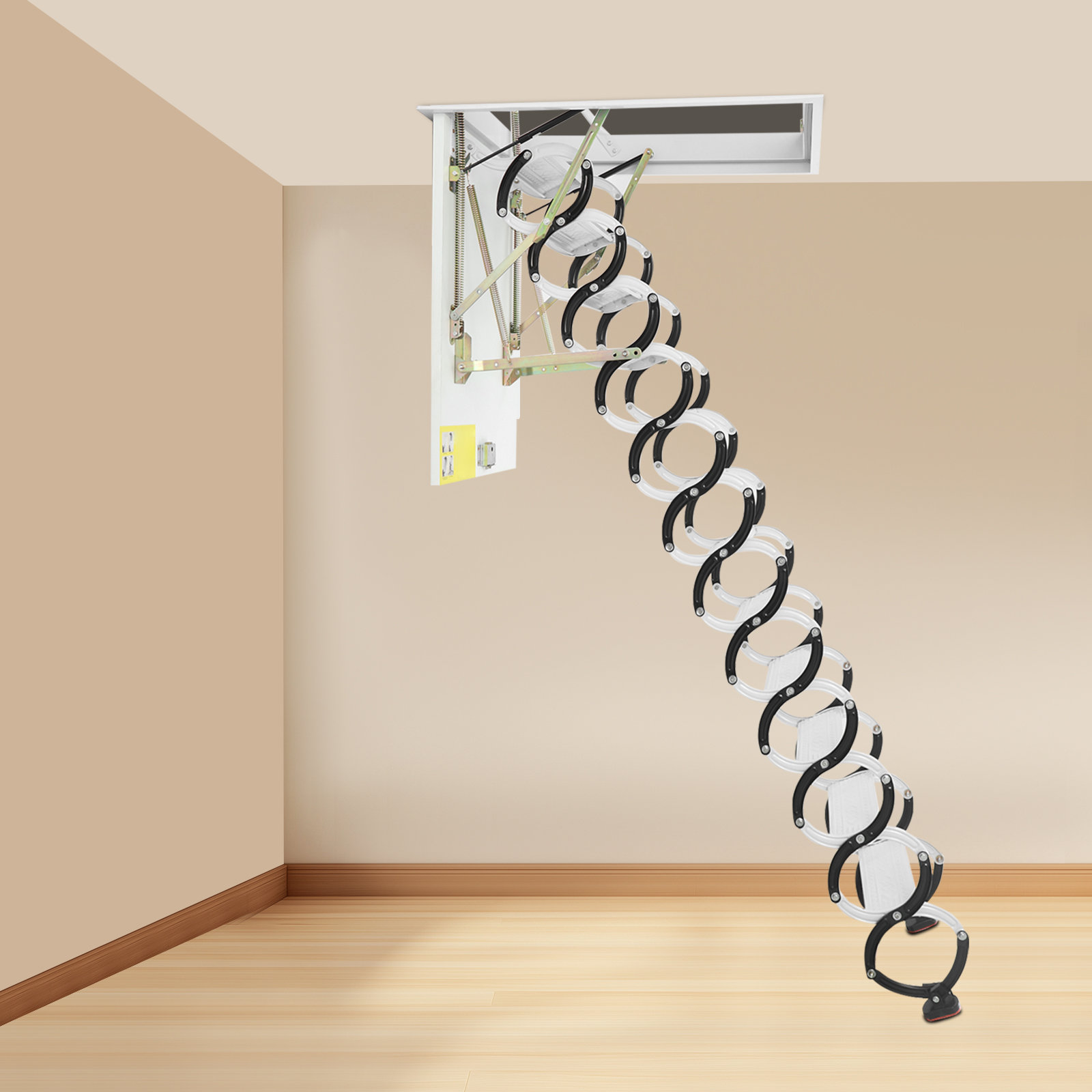 WFX Utility™ 12 Steps Pull Down Folding Attic Stairs Ceiling Mounted ...