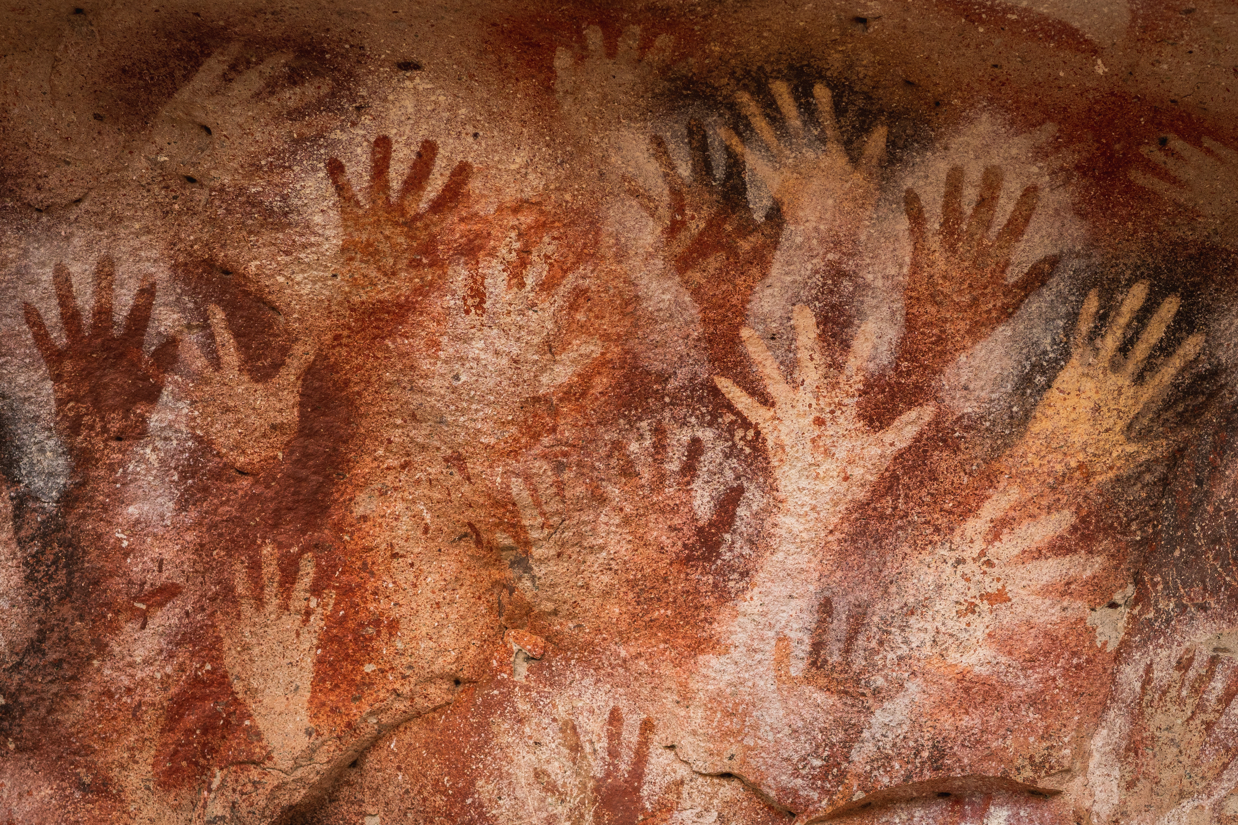 Winston Porter Kemyia Hand Cave Paintings On Canvas by R.M. Nunes ...