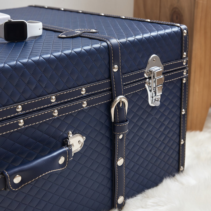 DormCo Texture Brand Trunk - Almond Taupe Diamond "& Reviews" | Wayfair