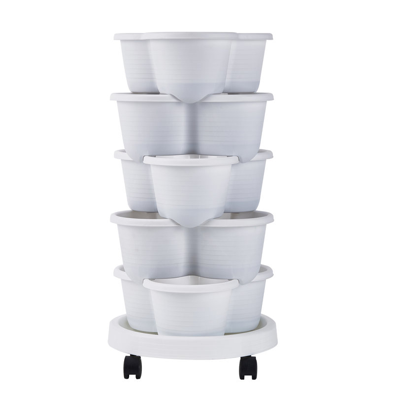 Arlmont & Co. Soban Vertical Strawberry Planter, 5 Tier Hanging ...