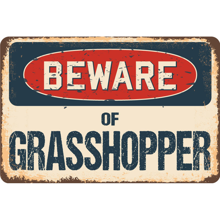 SignMission Beware of Grasshopper Sign | Wayfair