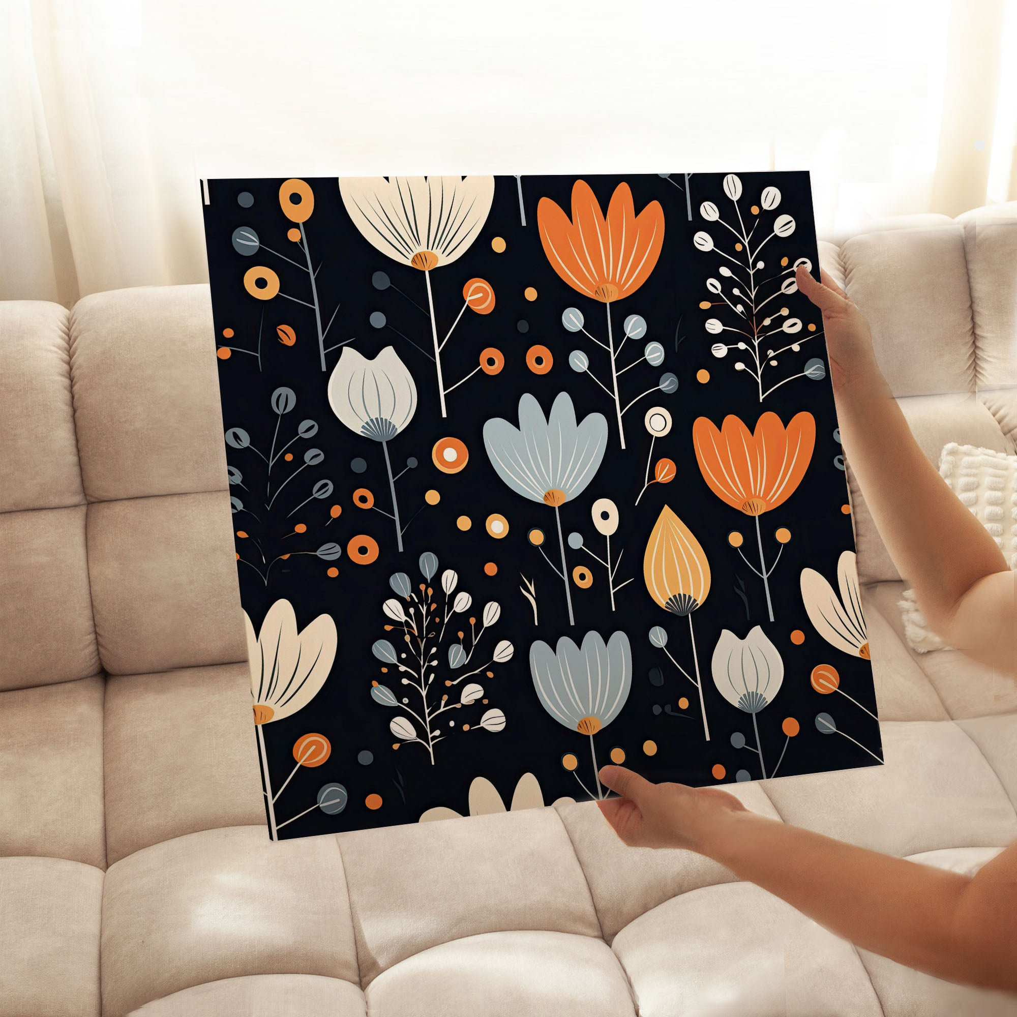 Winston Porter Botanical Scandinavian Flower Pattern IV Scandinavian ...