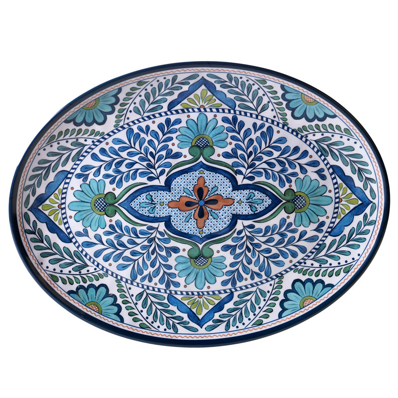 Certified International Talavera 2 Piece Heavy Weight Melamine Platter ...