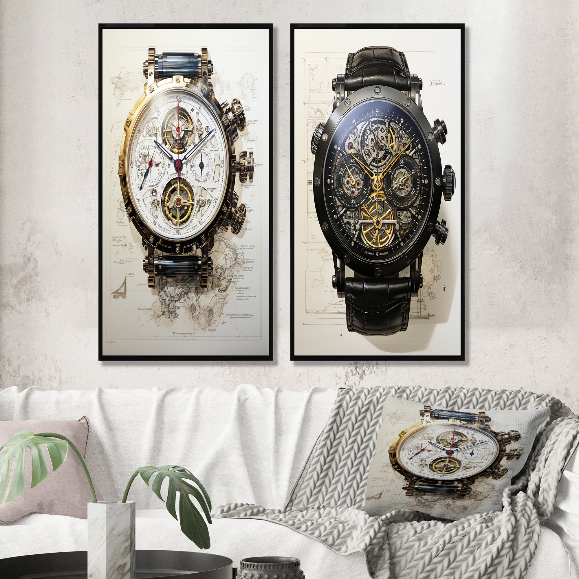 Trent Austin Design® Luxury - Watches Wall Art Prints Set Of 2 | Wayfair