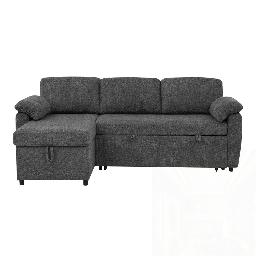 Latitude Run® 3-In-1 Pull-Out Sectional With Storage | Wayfair