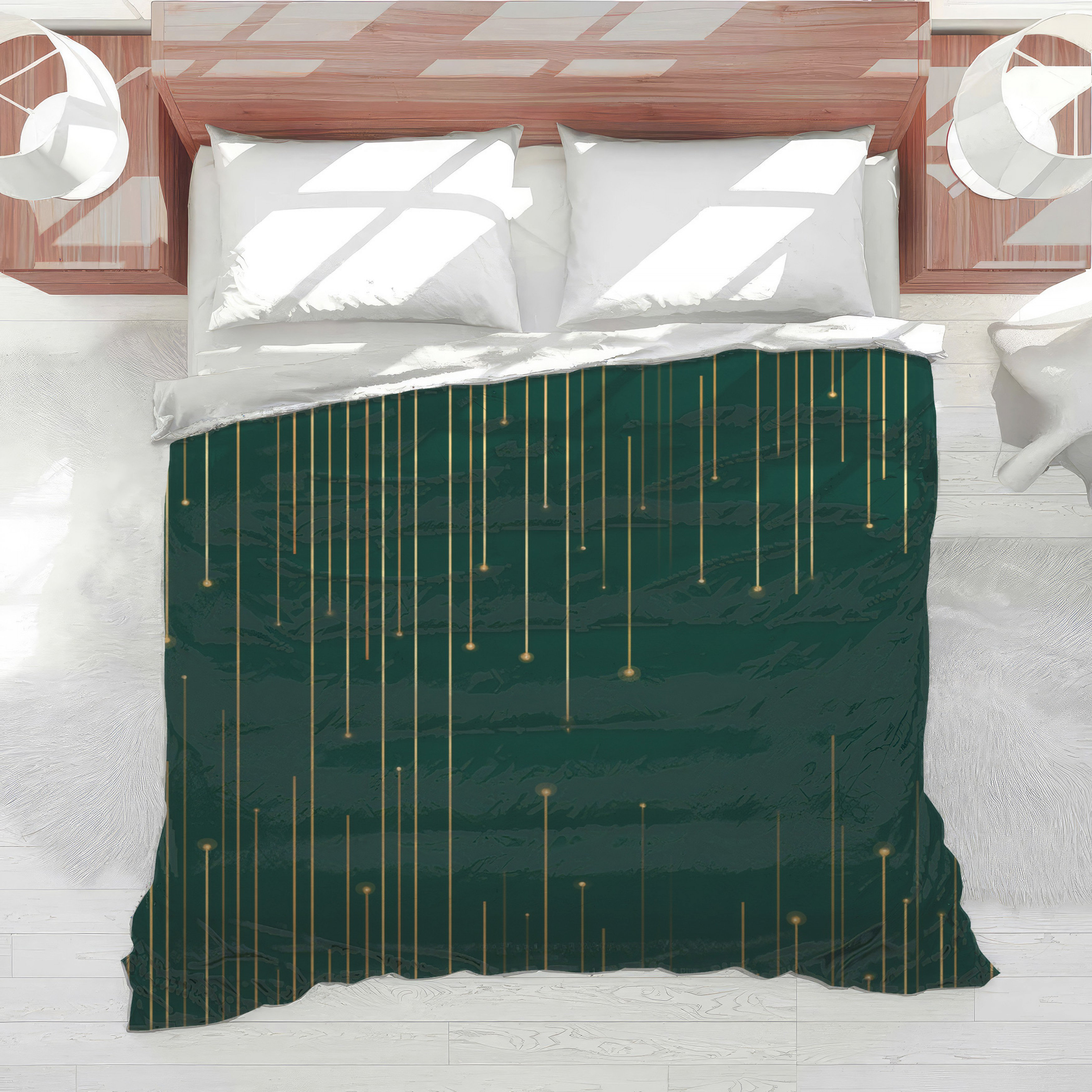 VisionDecor Lines Bedding Abstract Comforter Art Deco | Wayfair