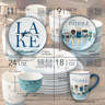 Certified International Wake at the Lake 16-Piece Ceramic Dinnerware ...
