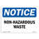 SignMission Non-Hazardous Waste Sign | Wayfair