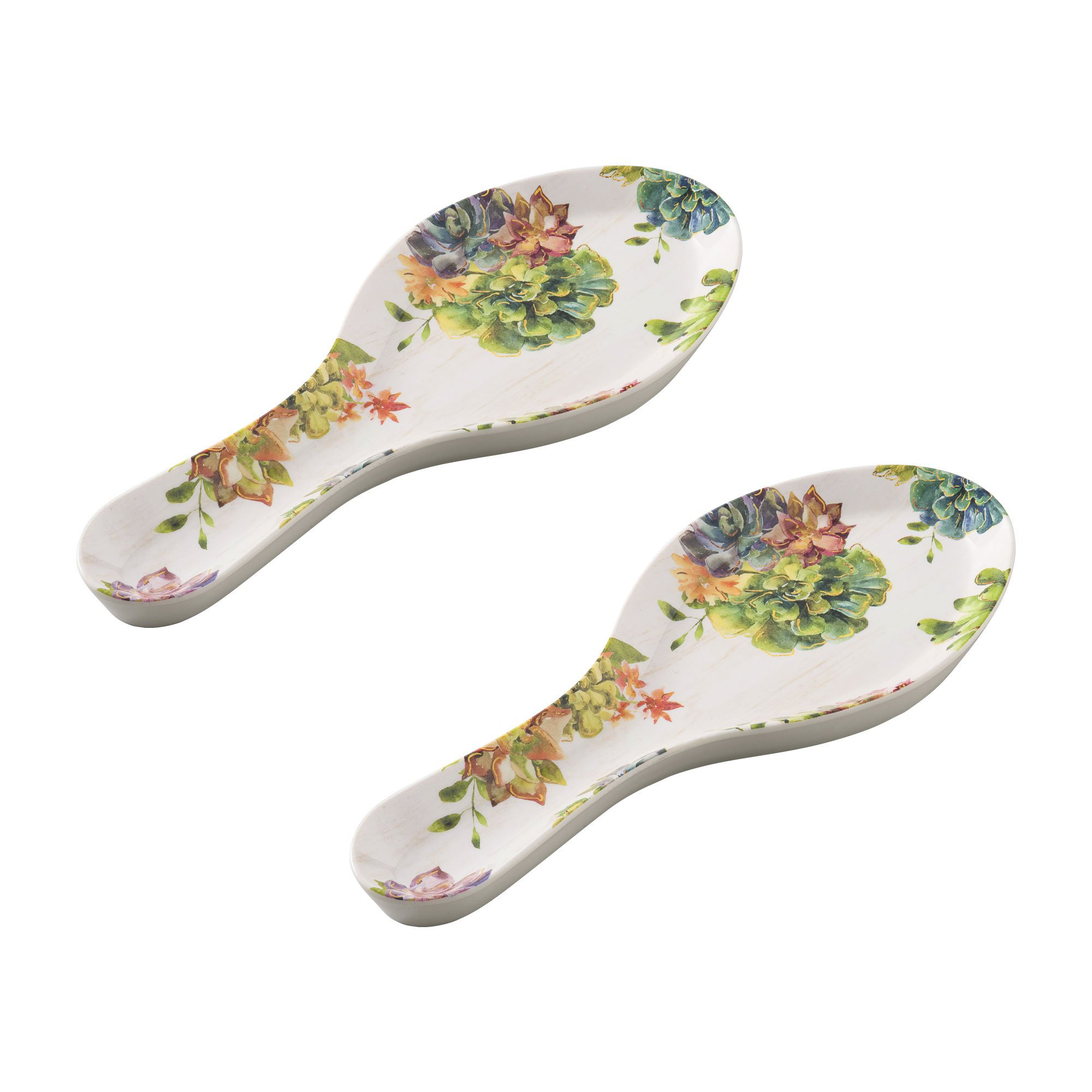Dakota Fields Succulents Melamine Spoon Rest | Wayfair