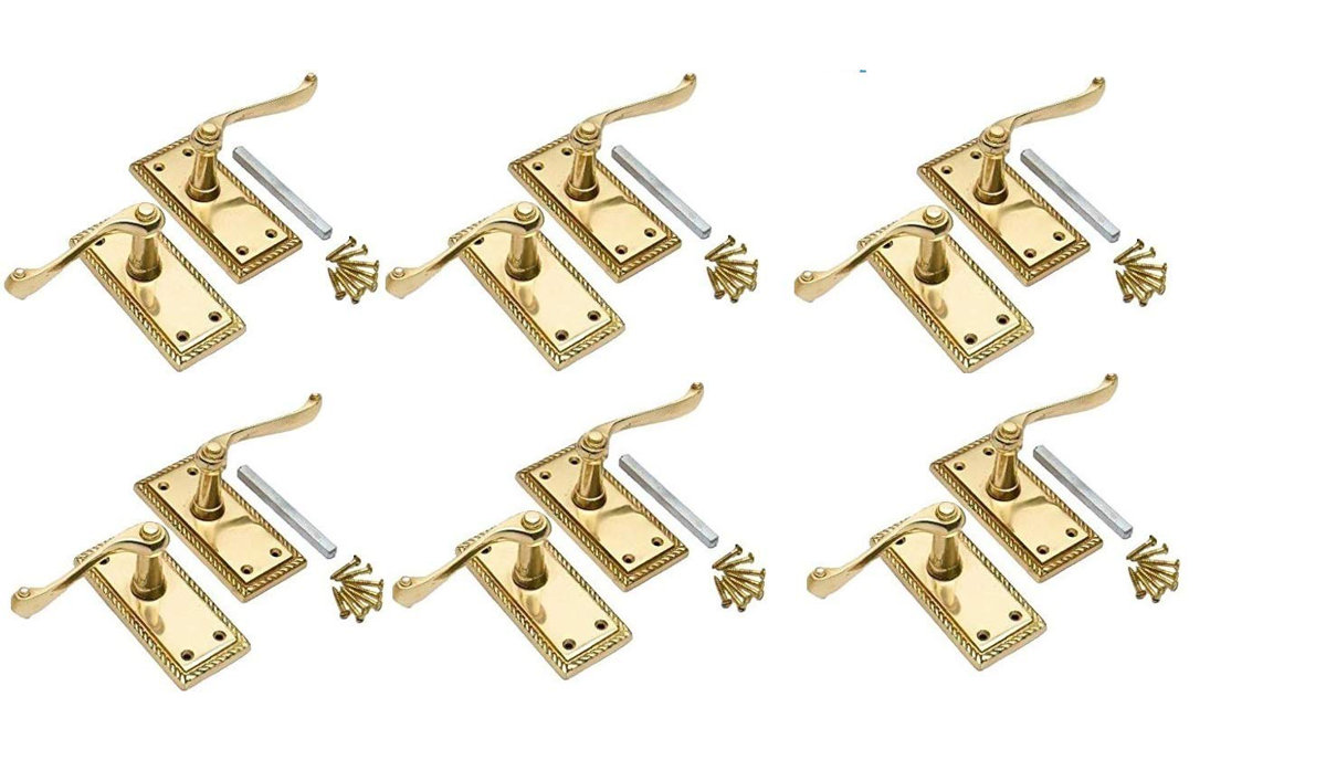 Brayden Studio 6 Pairs Georgian Design Lever Latch Handle | Wayfair.co.uk