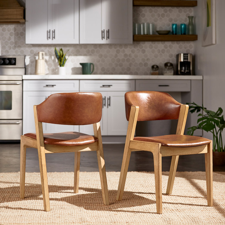 Kingstown Home Skovde Faux Leather Upholstered Side Chair & Reviews ...