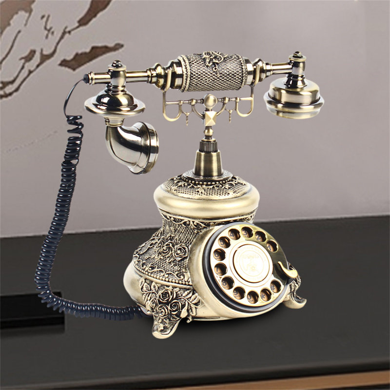 House of Hampton® Vintage Rotary Handset Decorative Telephone & Reviews ...