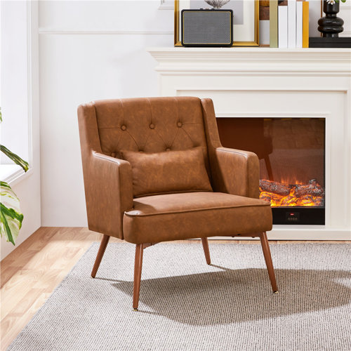 Brown Accent Chairs You'll Love | Wayfair