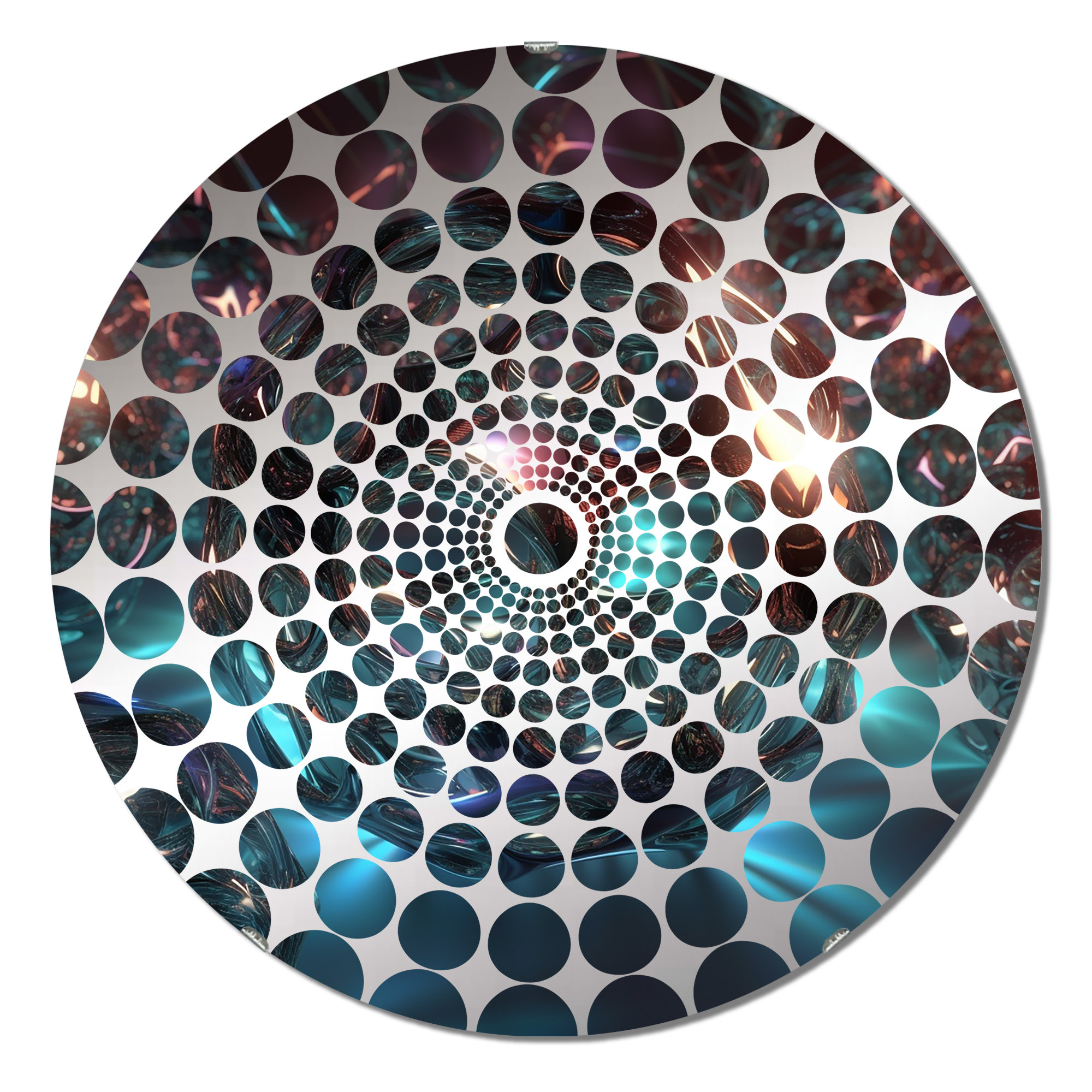 East Urban Home Nicholby - Concentric Circles Decorative Mirror | Wayfair